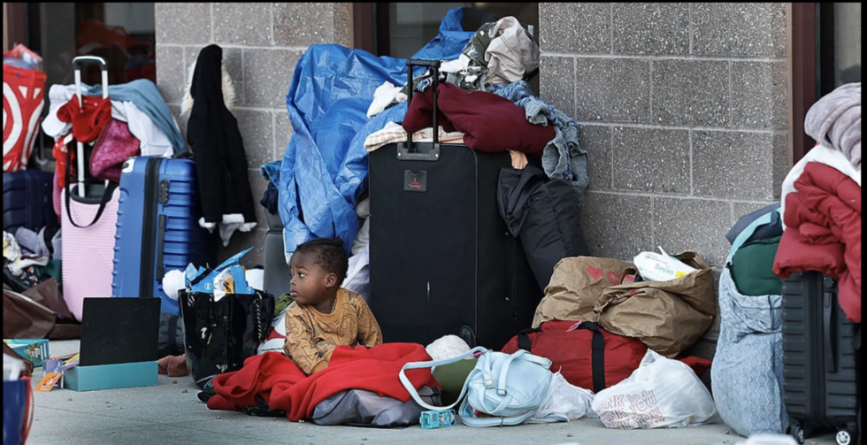 American Homeless Forced to Compete with Migrants for Shelter—A ...
